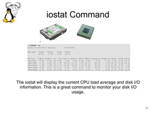 Linux System Monitoring basic commands | PDF