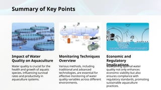 Monitoring and Analysis of Water Quality in Aquaculture.pptx