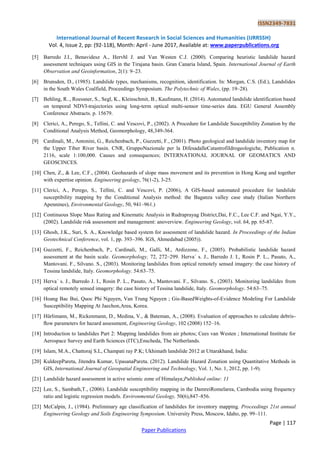 Monitoring and Assesment of Landslide from Agastmuni to Sonprayag | PDF