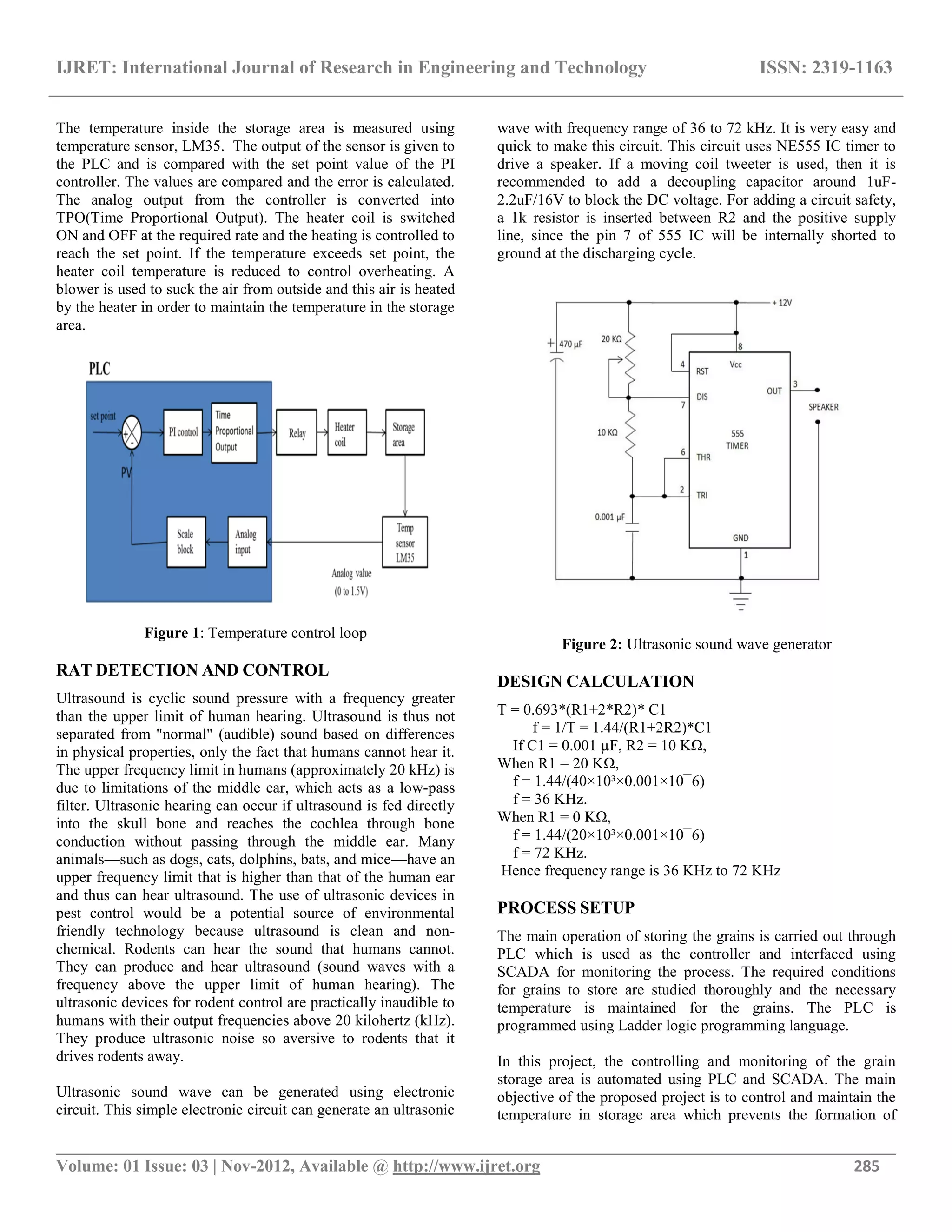 Monitoring and control of grain storage using plc | PDF