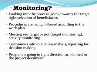 Monitoring and evaluation presentatios | PPTX