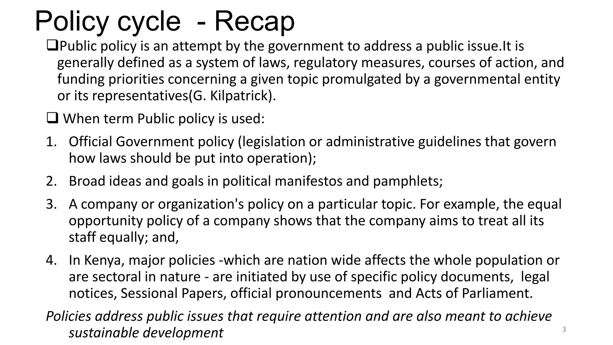 Monitoring and evaluation and the policy process | PDF