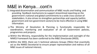 Monitoring and evaluation and the policy process | PDF