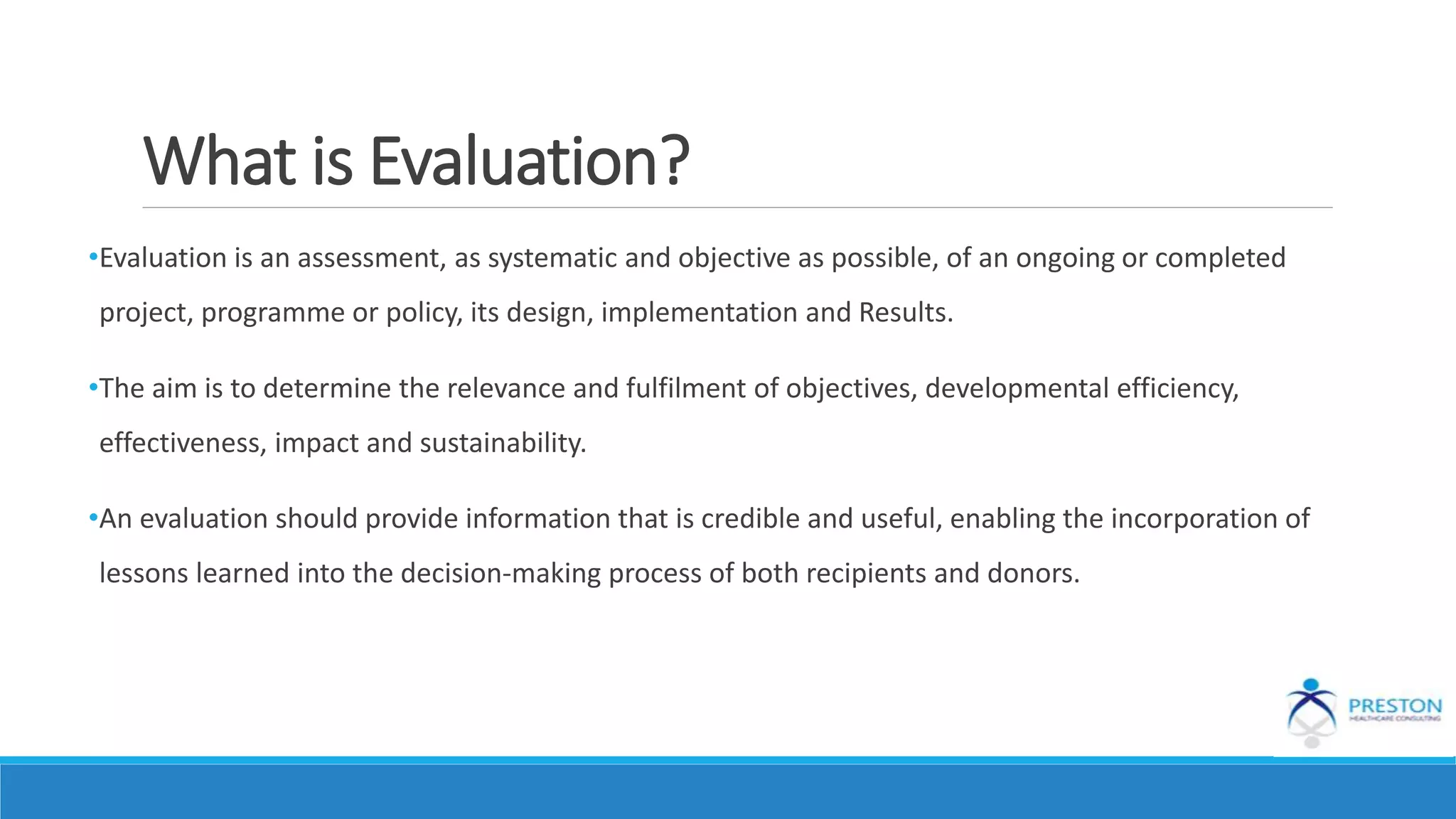 Monitoring and evaluation frameworks logical framework | PPTX