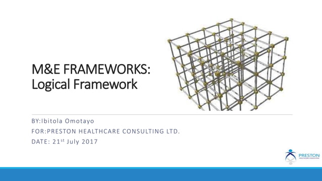 Monitoring And Evaluation Frameworks Logical Framework Pptx