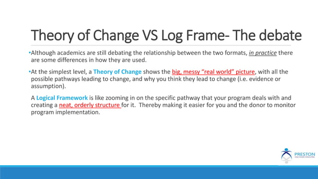 Monitoring and evaluation frameworks logical framework | PPTX