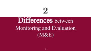 Monitoring and evaluation | PPTX | Medical Health