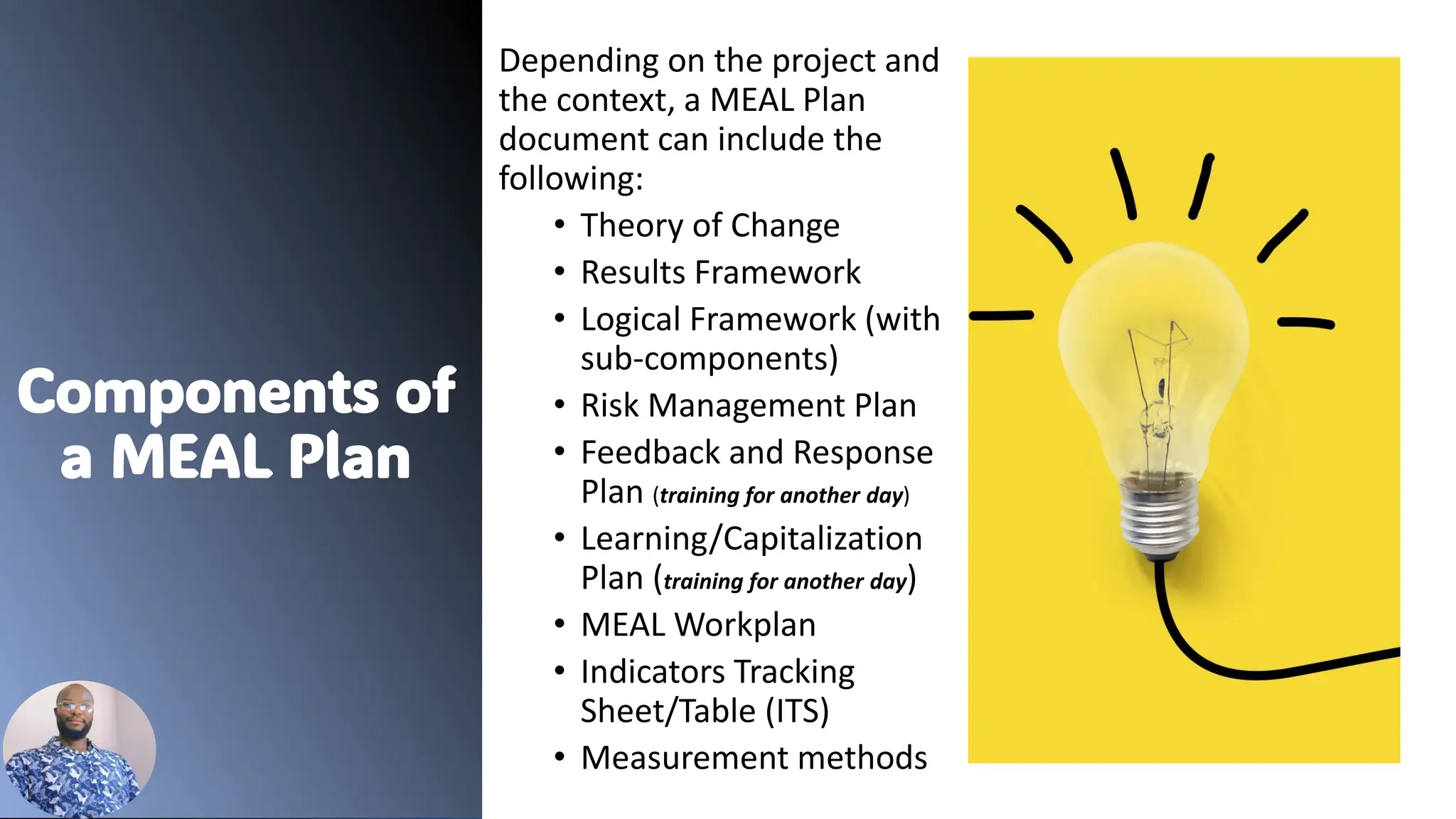 Monitoring and Evaluation Plan (Theory of change, results framework ...