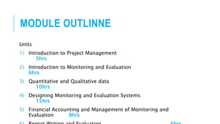 Monitoring and Evaluation Unit 1.pptx