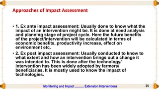 Monitoring and impact assessment tools | PPTX
