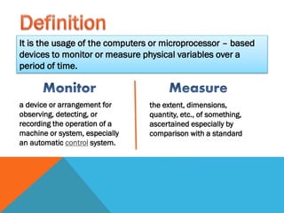 Monitoring and measurement | PPTX