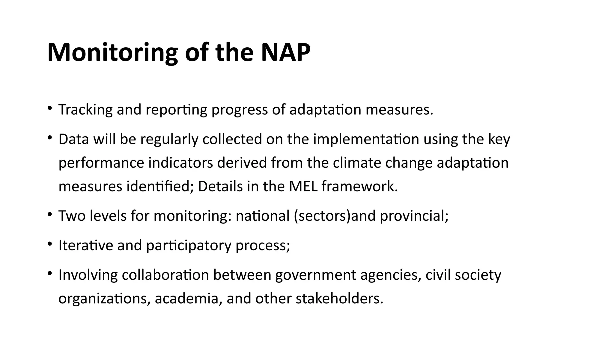 Monitoring and review of NAP implementation | PPT