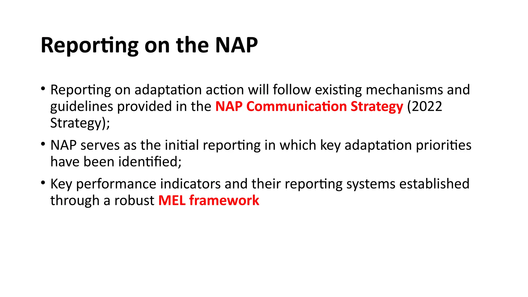 Monitoring and review of NAP implementation | PPT