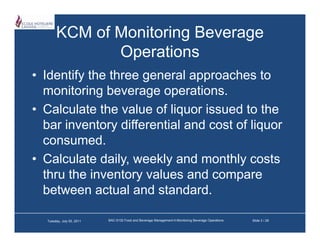 Monitoring beverage operations | PDF