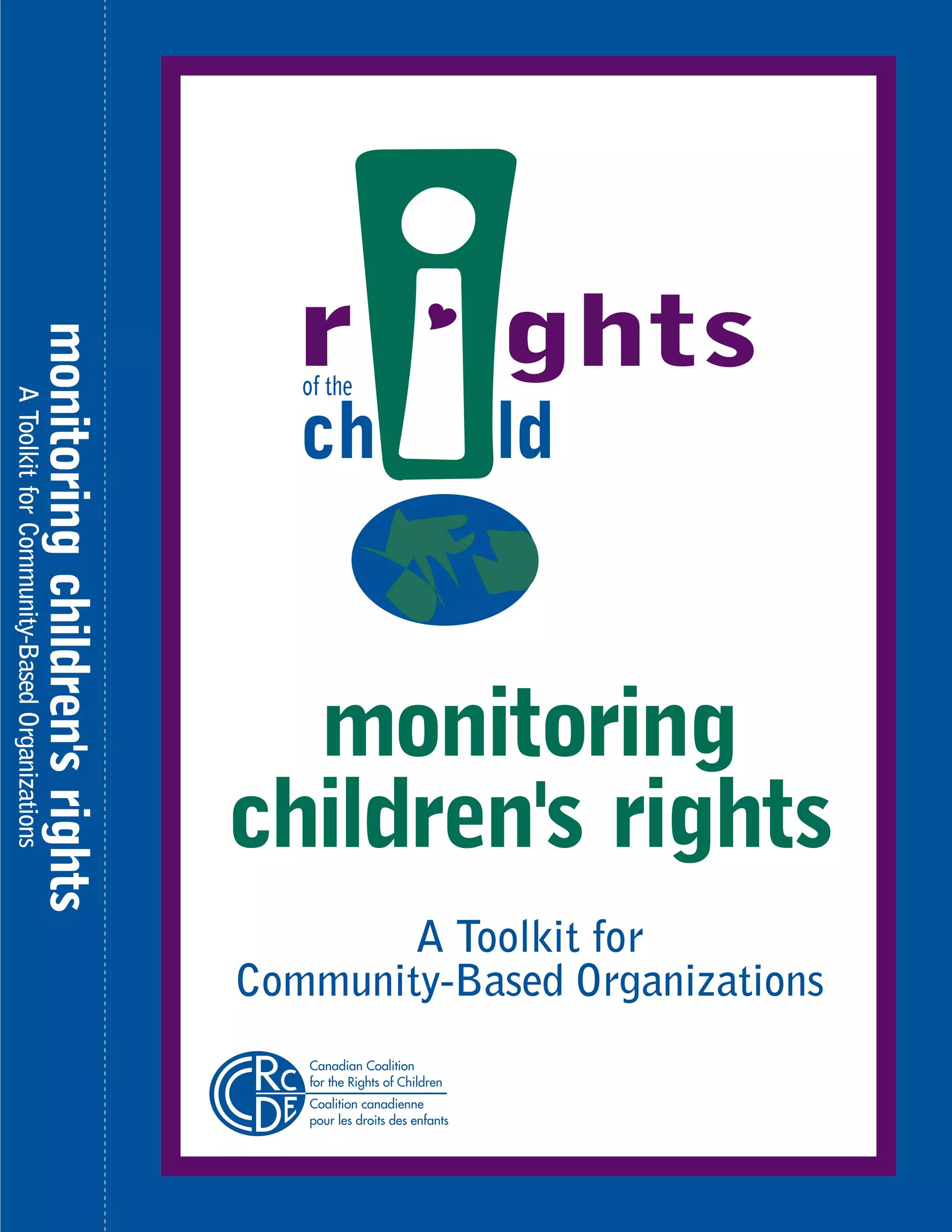 Monitoring Children's Rights - A Toolkit For Community Based ...