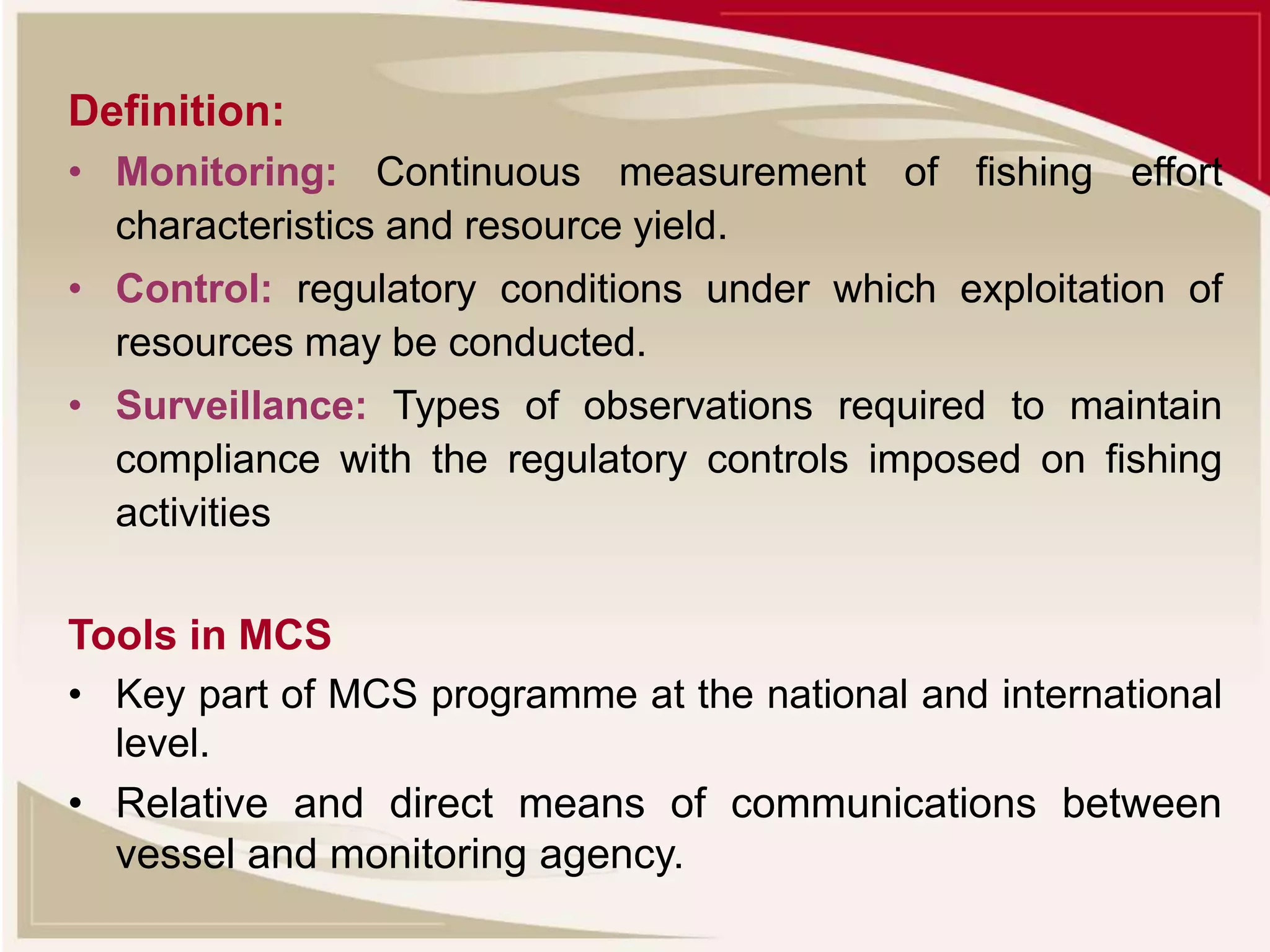 Monitoring control and survelliance | PPT