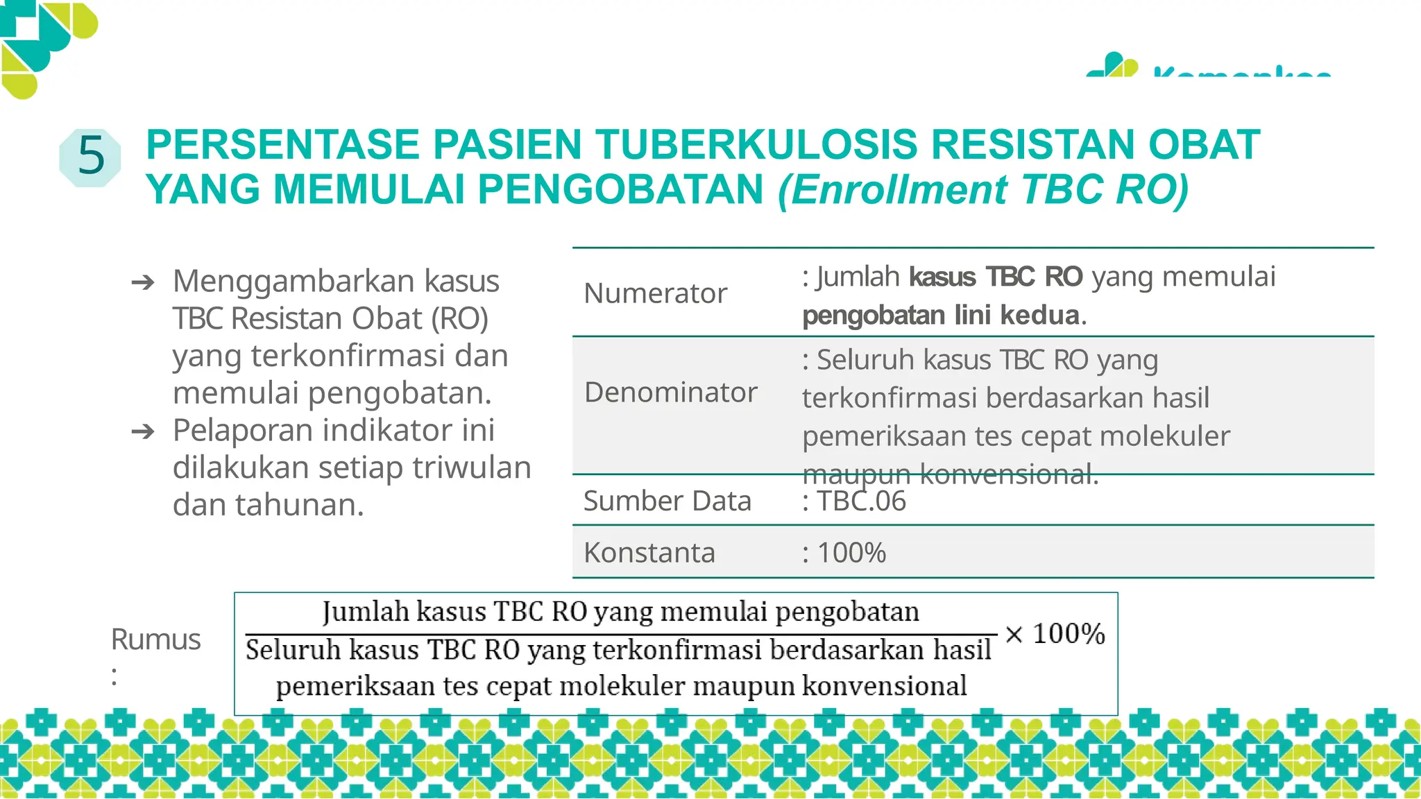 Monitoring dan Analisis Indikator Utama TBC di Fasyankes.pptx