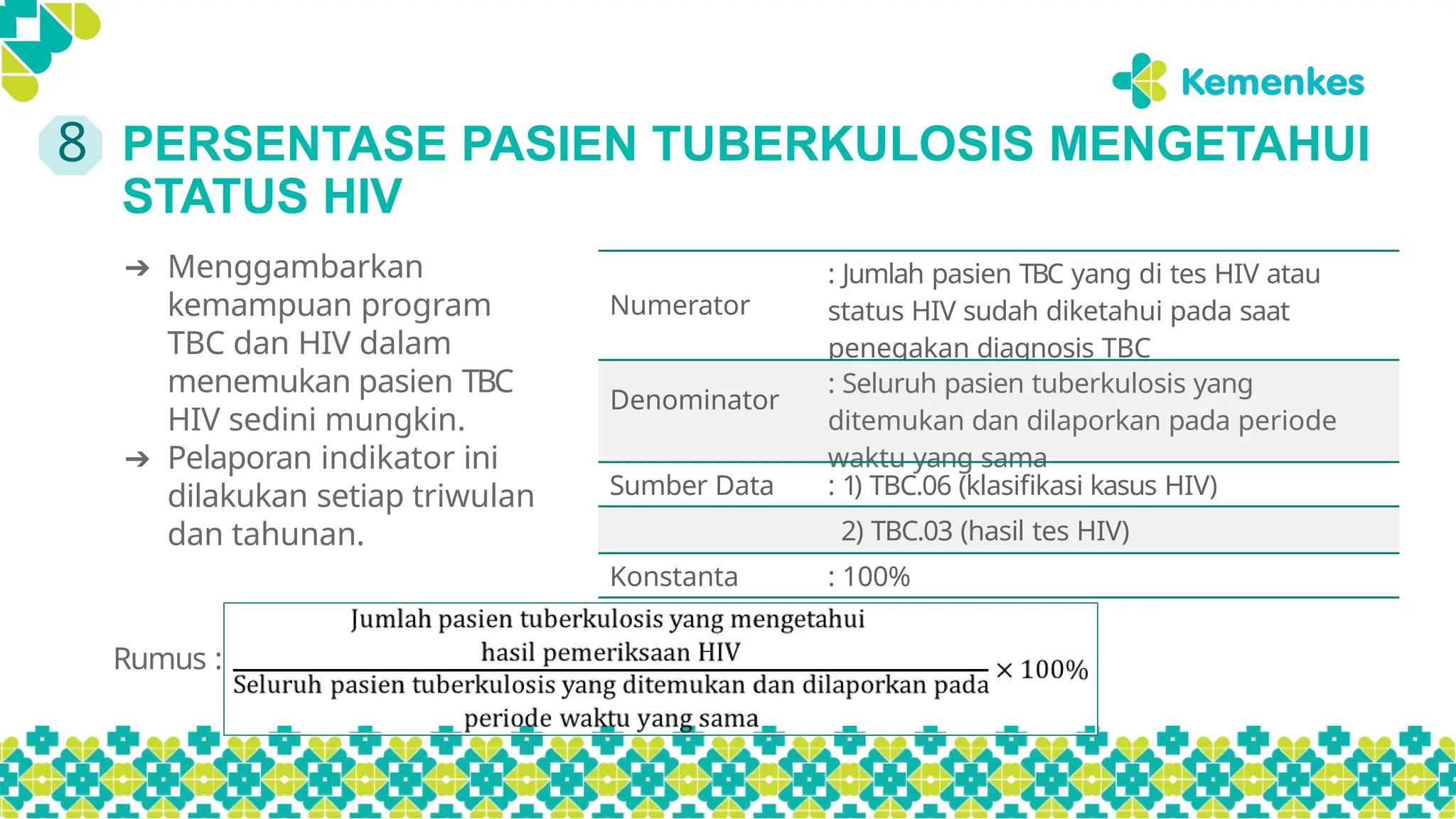Monitoring dan Analisis Indikator Utama TBC di Fasyankes.pptx