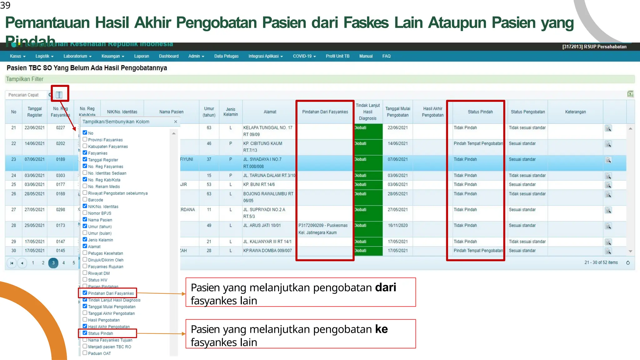 Monitoring dan Analisis Indikator Utama TBC di Fasyankes.pptx