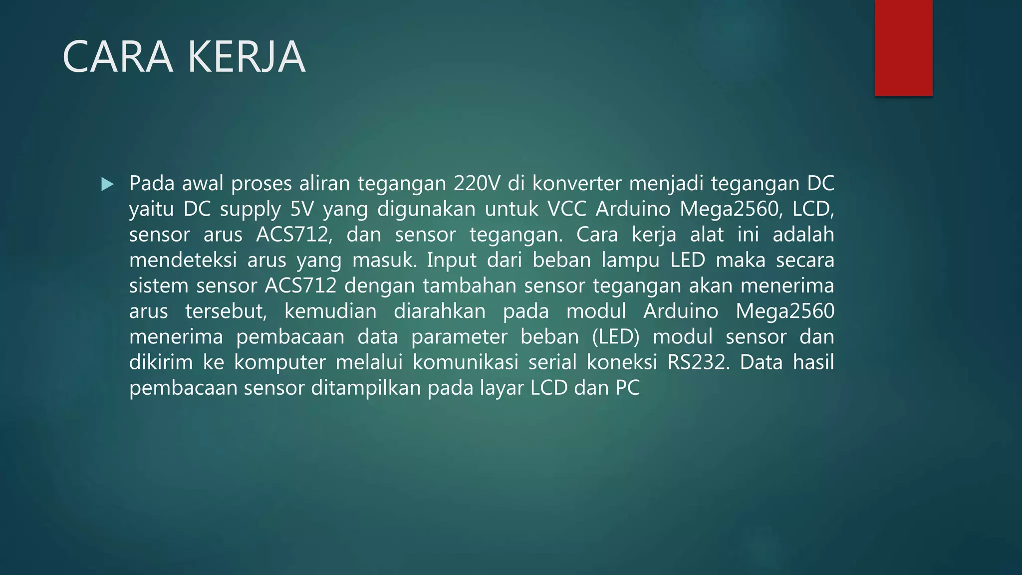 Monitoring daya berbasis arduino | PPTX