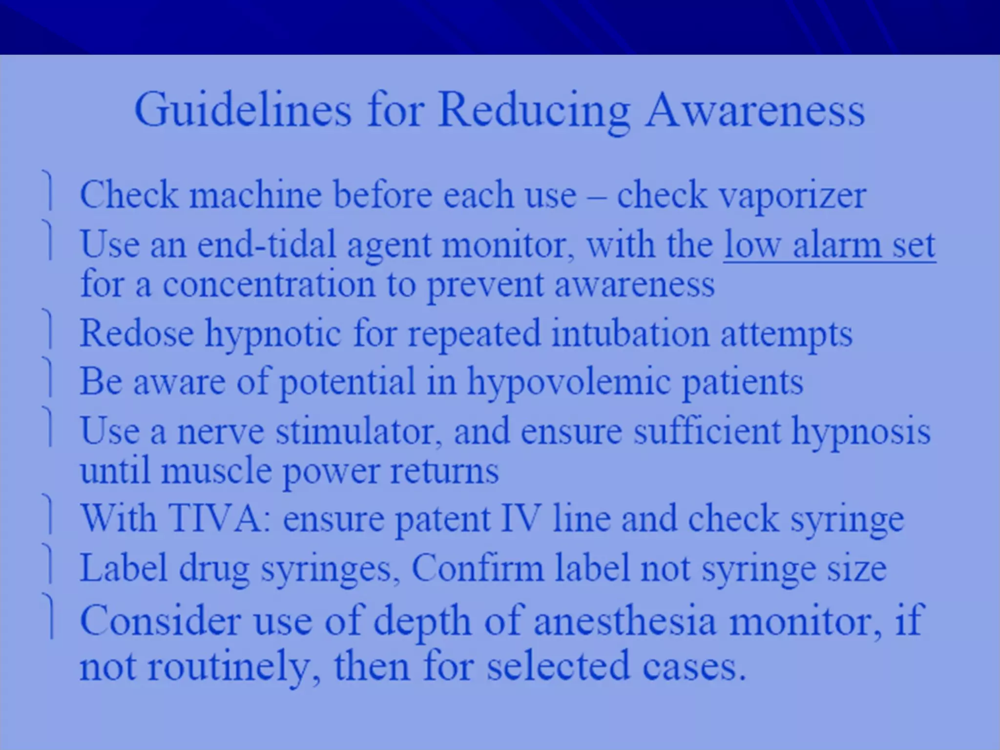 Monitoring depth of anaesthesia | PPT
