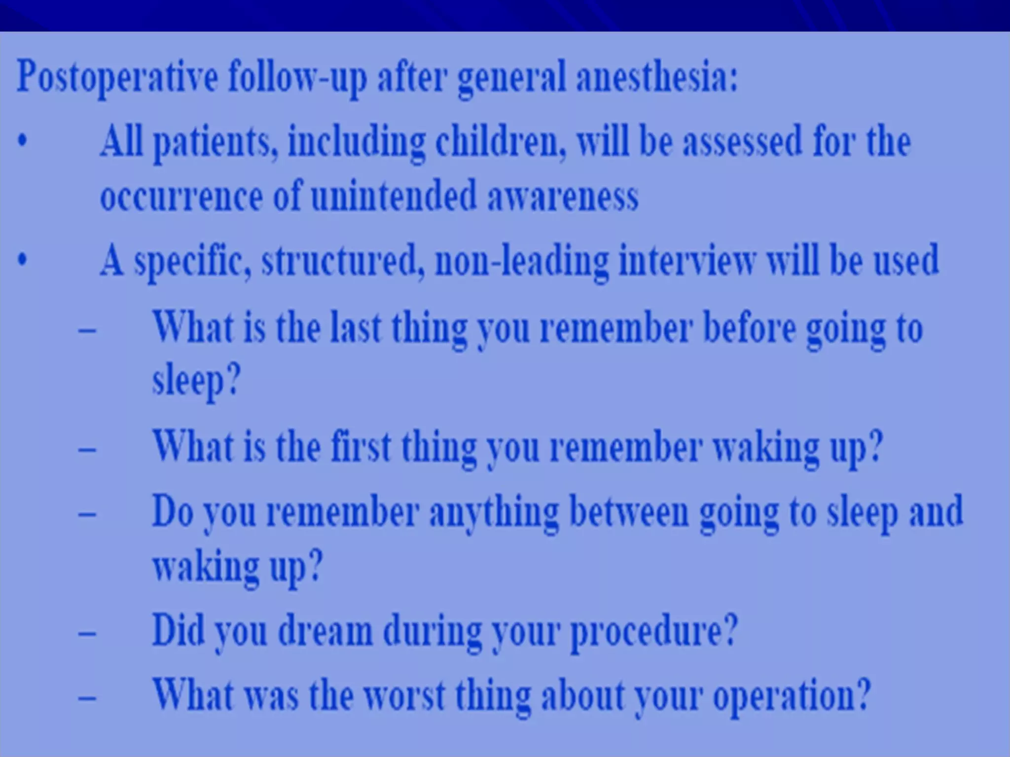 Monitoring depth of anaesthesia | PPT