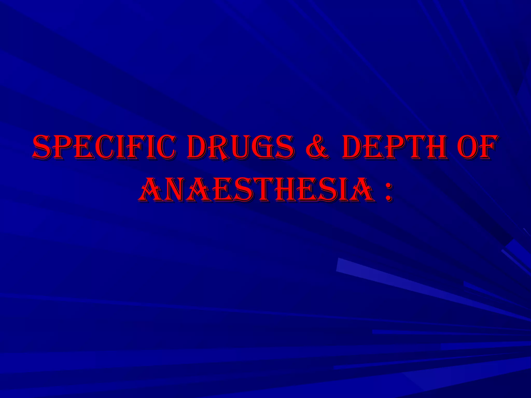 Monitoring depth of anaesthesia | PPT