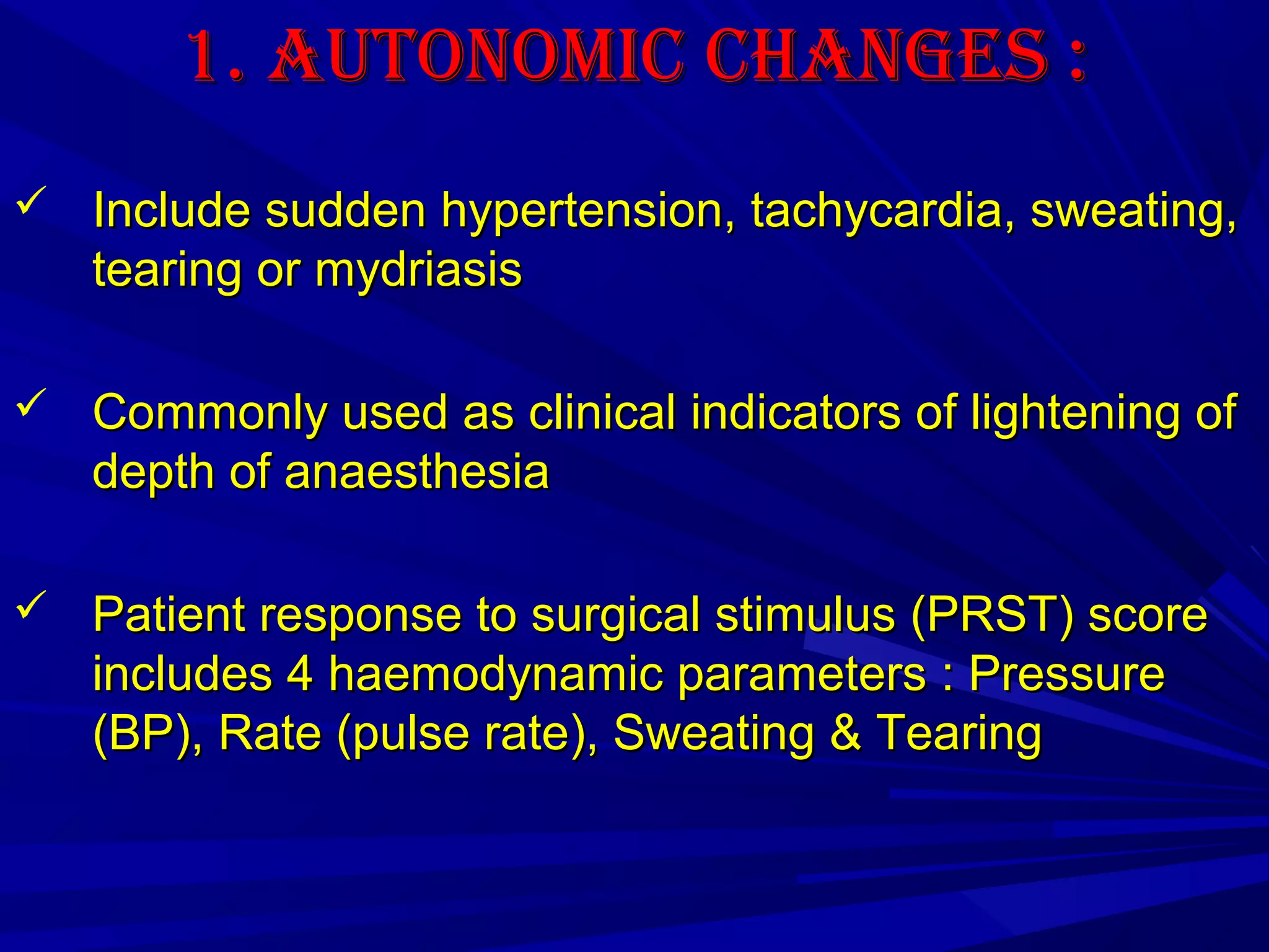 Monitoring depth of anaesthesia | PPT