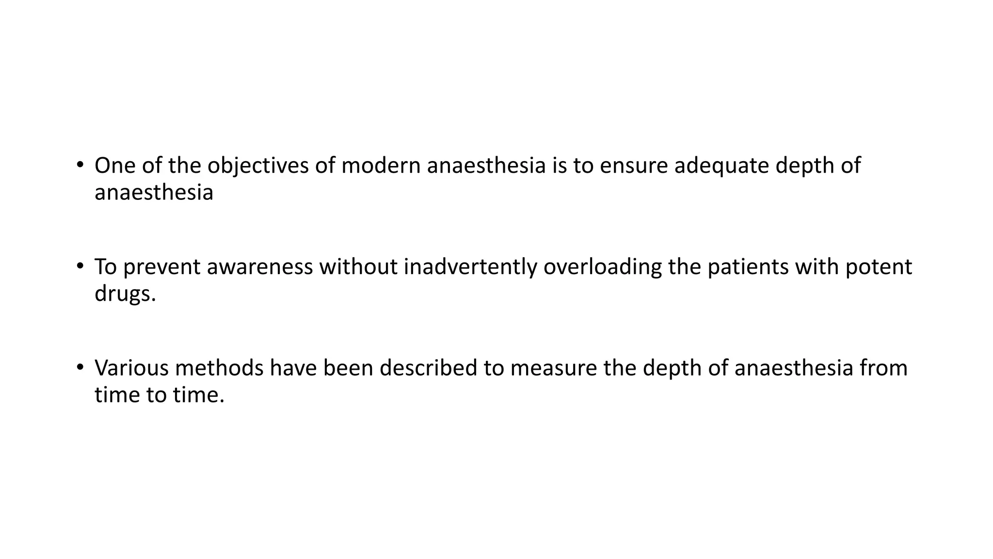 Monitoring depth of anesthesia | PPTX