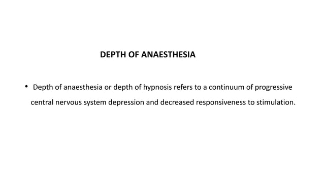 Monitoring depth of anesthesia | PPTX