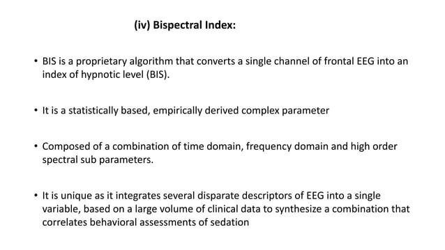 Monitoring depth of anesthesia | PPTX