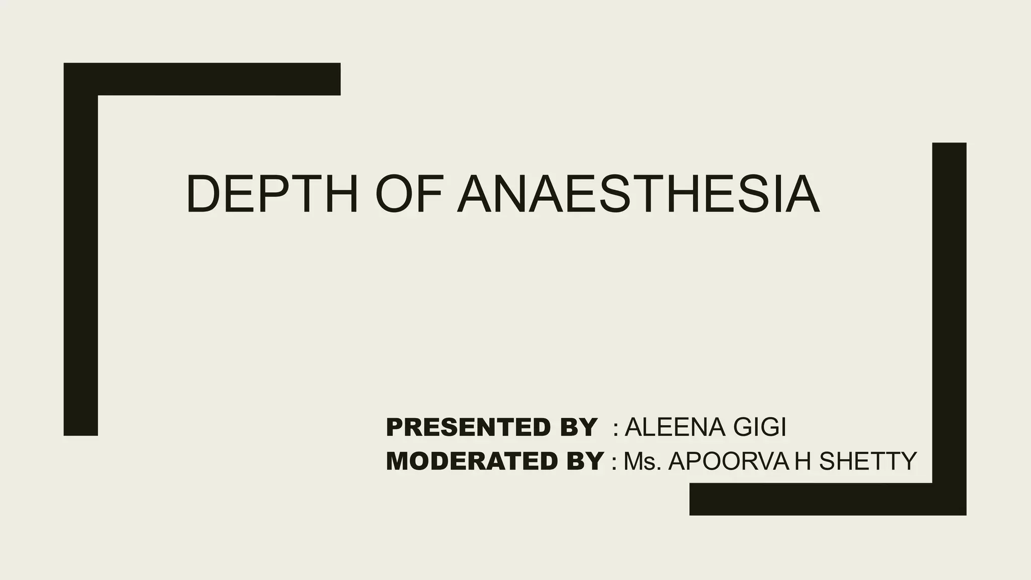Monitoring Depth of Anaesthesia | PDF