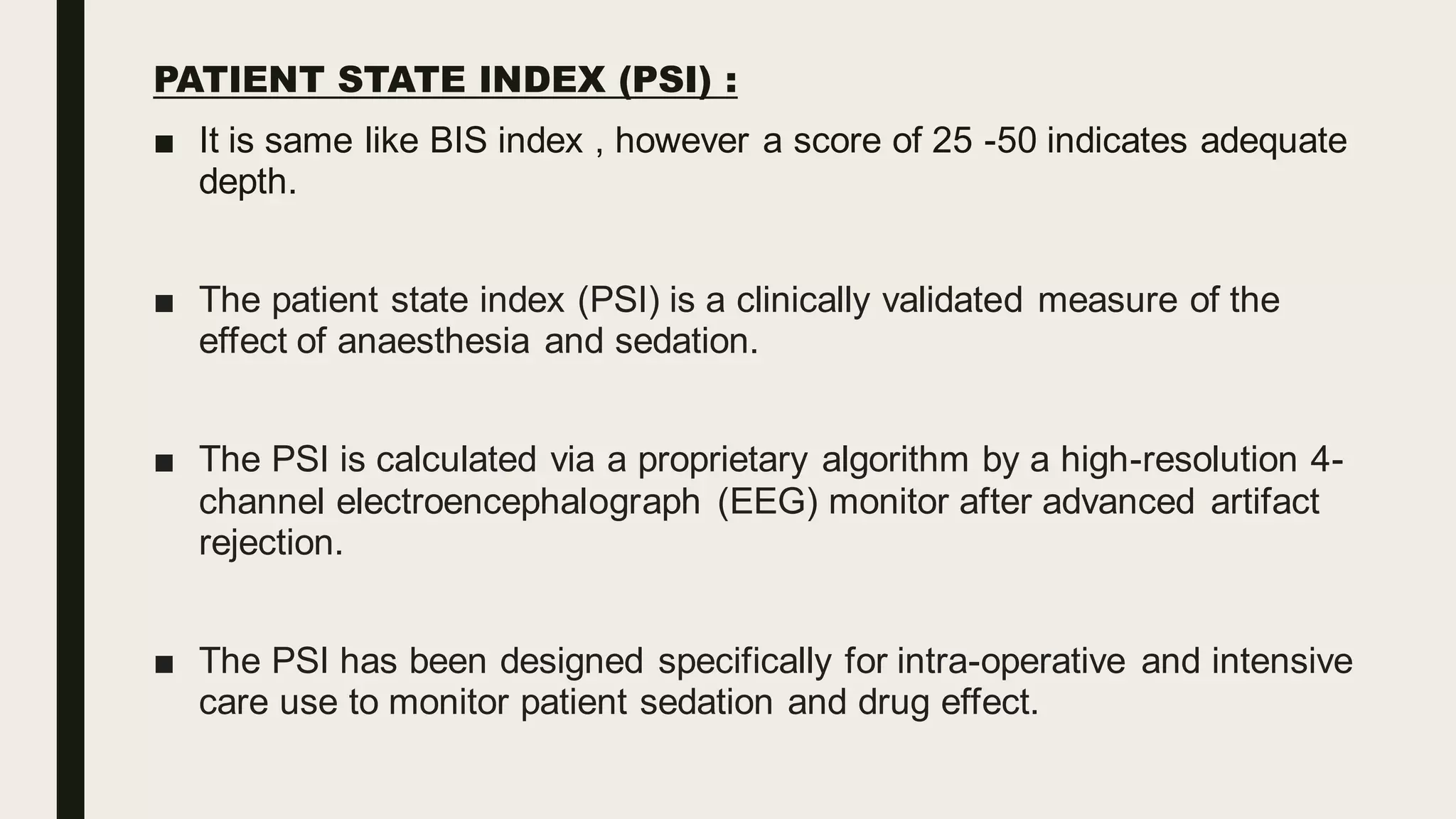 Monitoring Depth of Anaesthesia | PDF