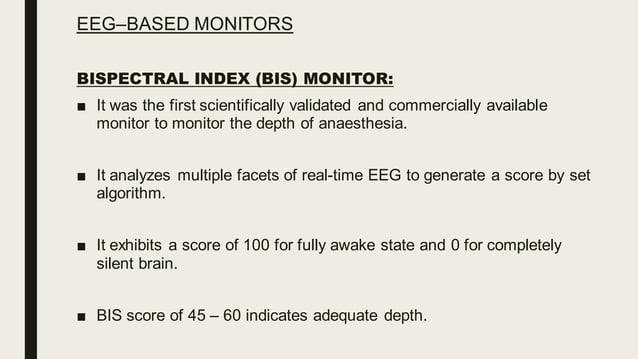 Monitoring Depth of Anaesthesia | PDF | Brain and Nervous System ...