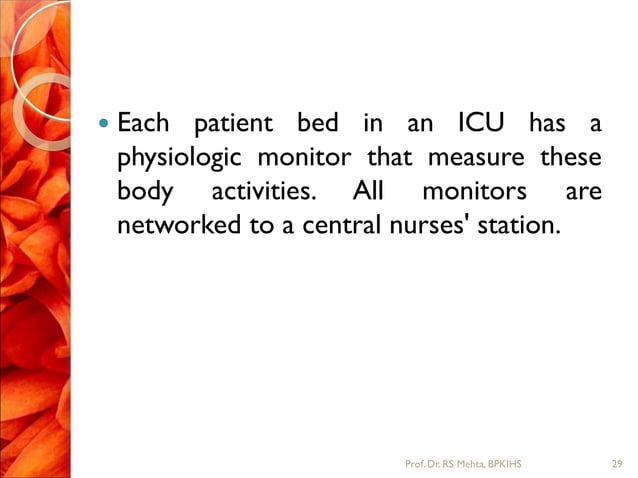 Monitoring & devices used in icu ccu | PDF | First Aid | Injuries