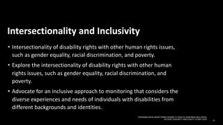 Monitoring Disability Rights- Ensuring Inclusion, Access, Diversity and ...