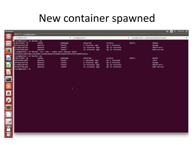 Monitoring docker container and dockerized applications | PPTX