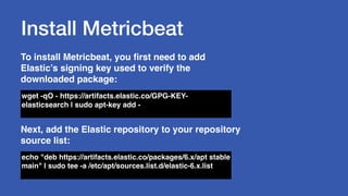 Monitoring Docker Containers with Metricbeat, Elasticsearch, and Kibana | PDF