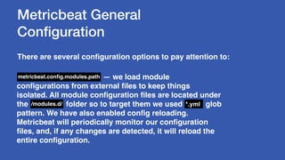 Monitoring Docker Containers with Metricbeat, Elasticsearch, and Kibana | PDF