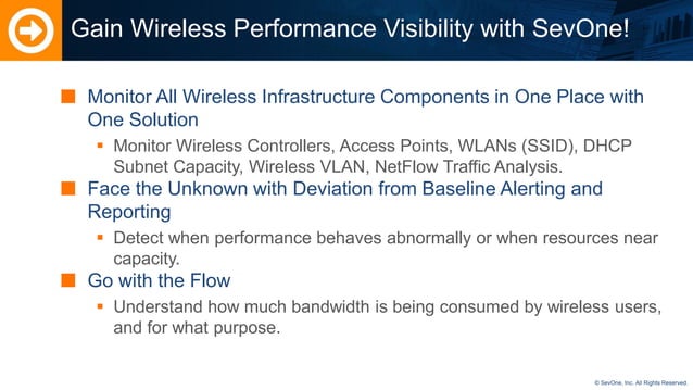 SevOne - Monitoring Enterprise Wireless | PDF