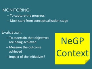 Monitoring and Evaluation for e-Governance Projects | PDF