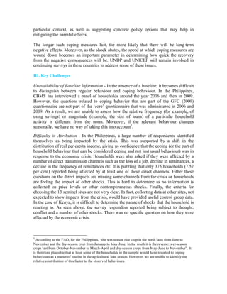 Monitoring household coping strategies during complex crises final ...