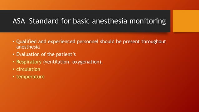 MONITORING IN ANAESTHESIA.pptx | Heart and Cardiovascular Diseases ...