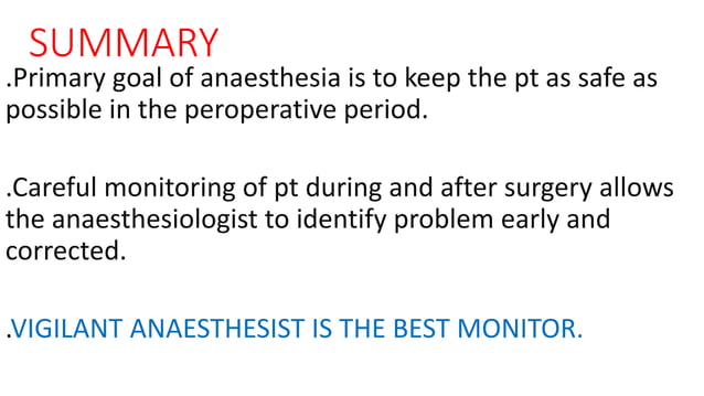 BASIC MONITORING IN ANAESTHESIA PRESENTATION.pptx | Lung and ...