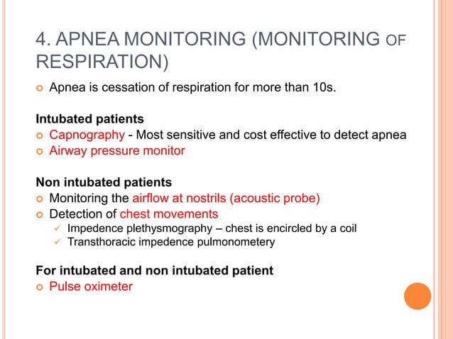 Monitoring in anaesthesia ro | PPTX