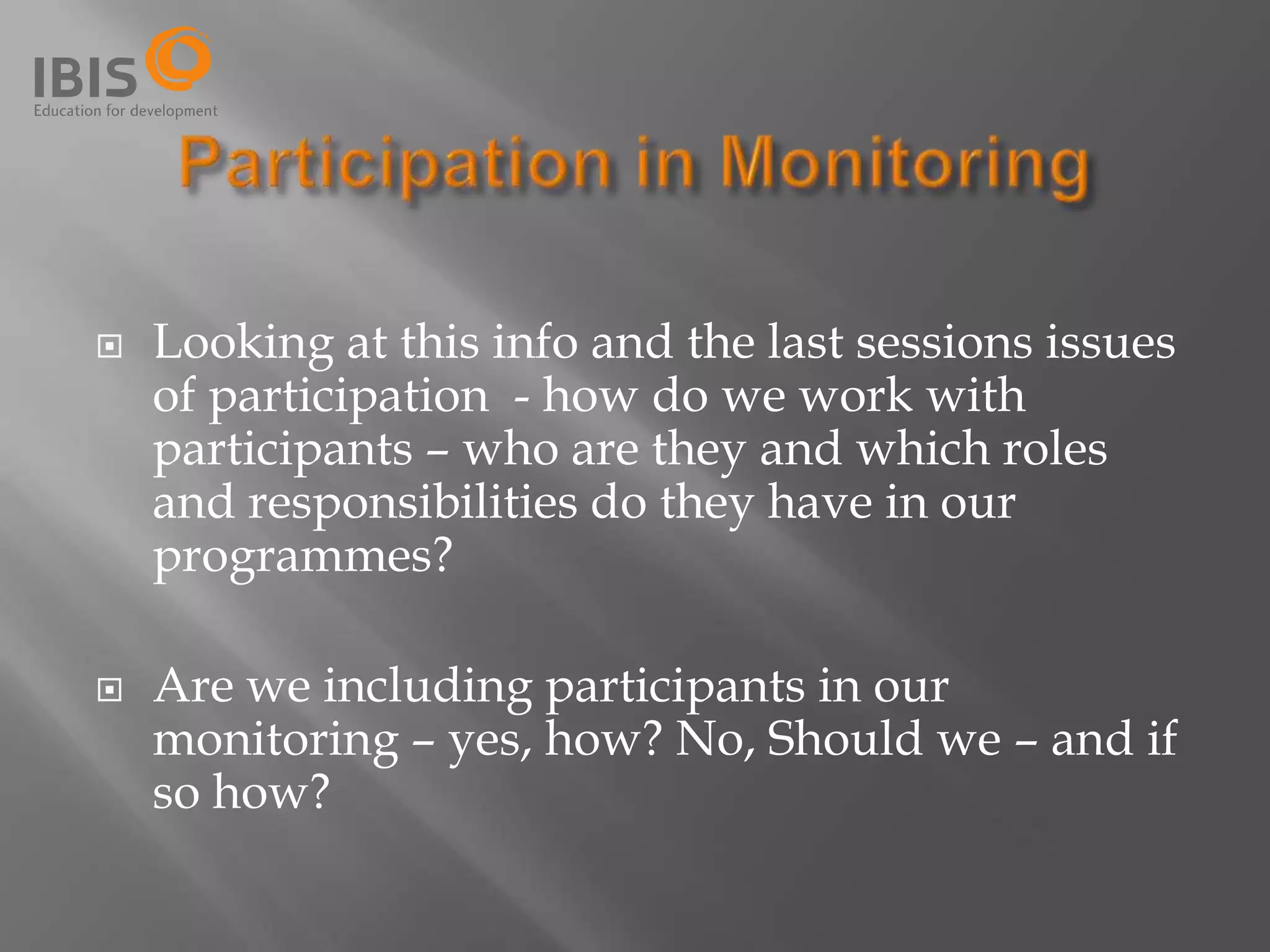 Monitoring indicators | PPTX