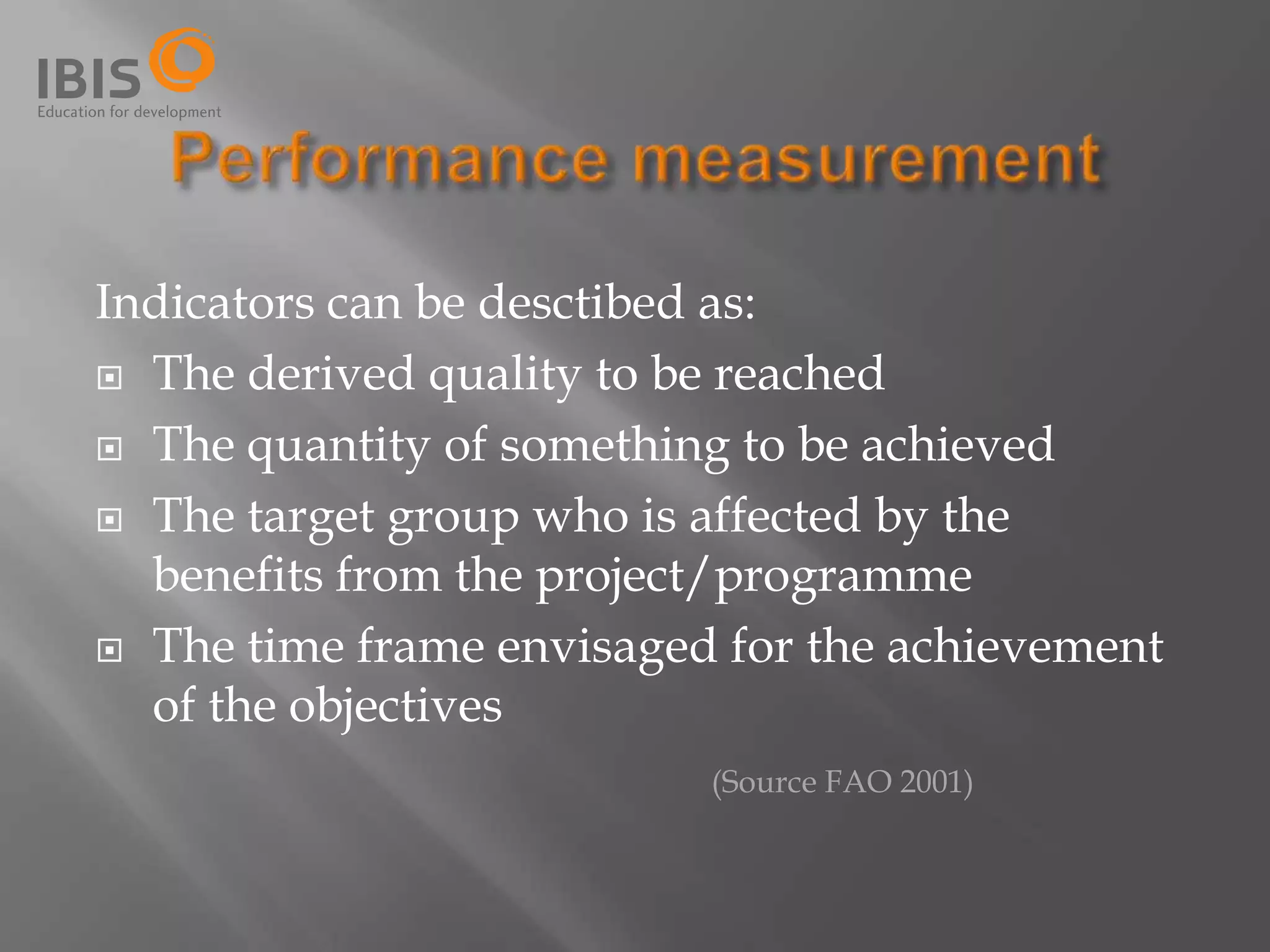 Monitoring indicators | PPTX