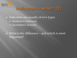 Monitoring indicators | PPTX