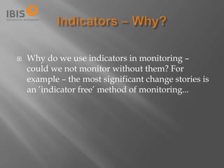 Monitoring indicators | PPTX
