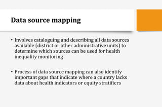 Monitoring inequity in health | PPTX